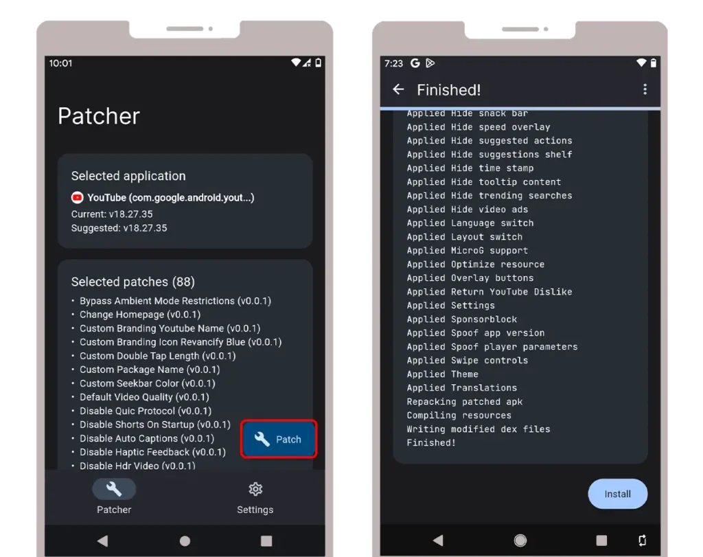RVX Manager [ReVanced Extended アプリ作成のガイド] 2025